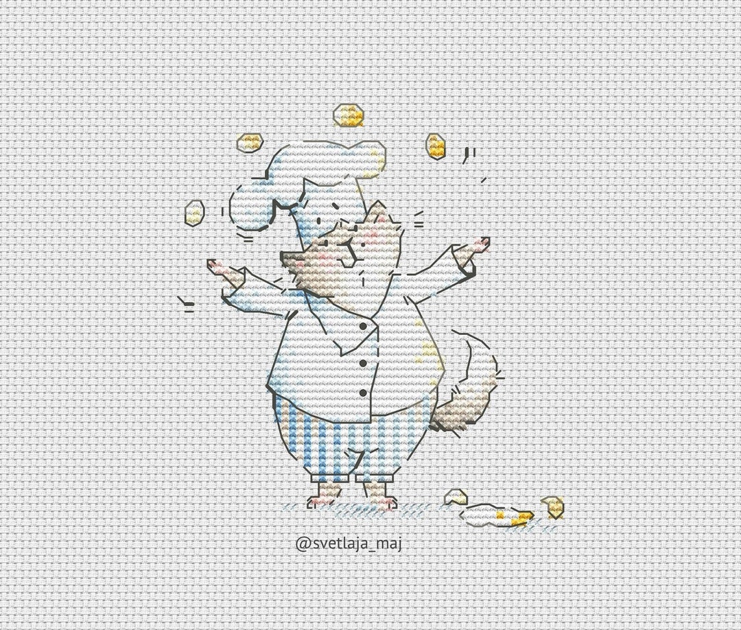 Cat Cook Cross Stitch Pattern - Etsy