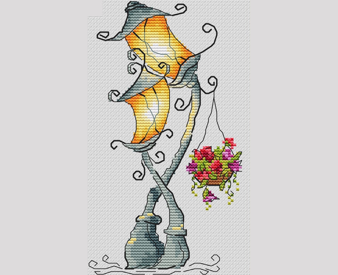 Street Lamps Cross Stitch Pattern - Etsy