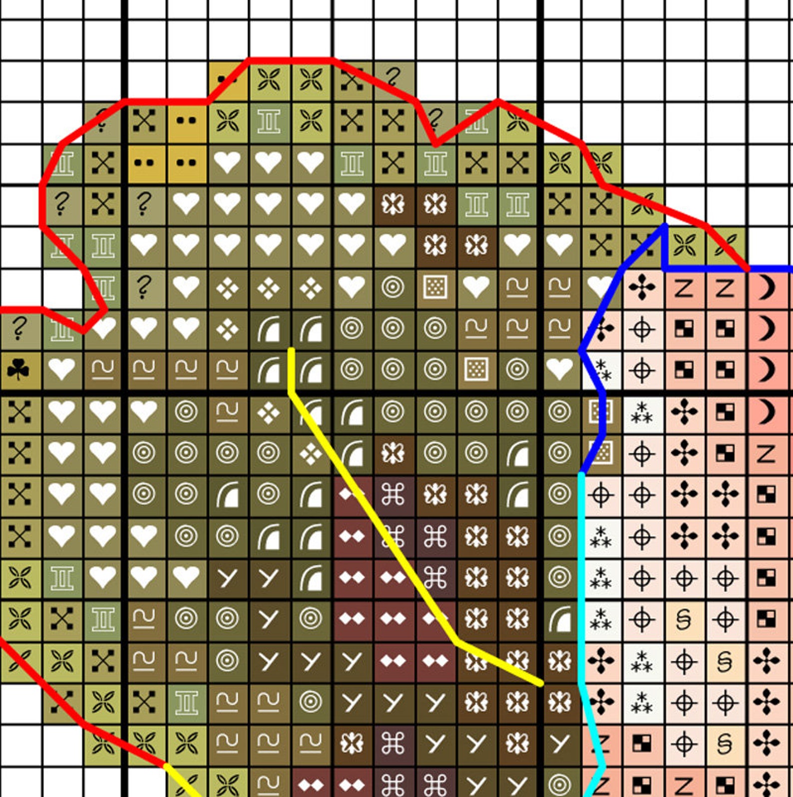 Salmon Color Rose Cross Stitch Pattern - Etsy