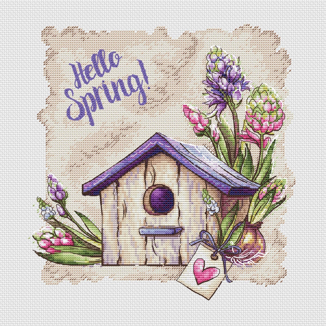 Bird House Cross Stitch Pattern - Etsy