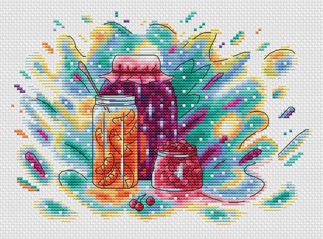 Jar of Jam Cross Stitch Pattern - Etsy
