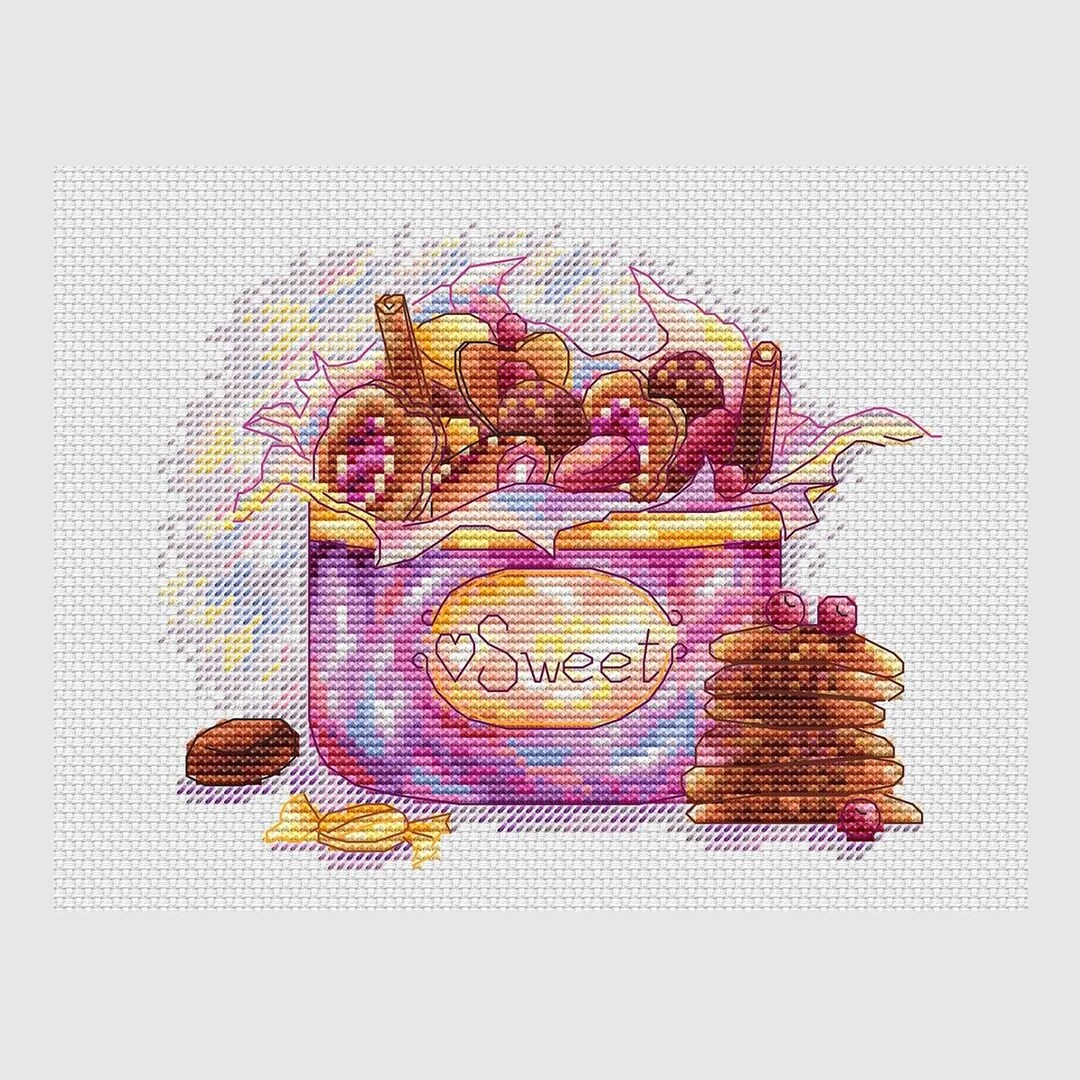 Box of Sweets Cross Stitch Pattern - Etsy