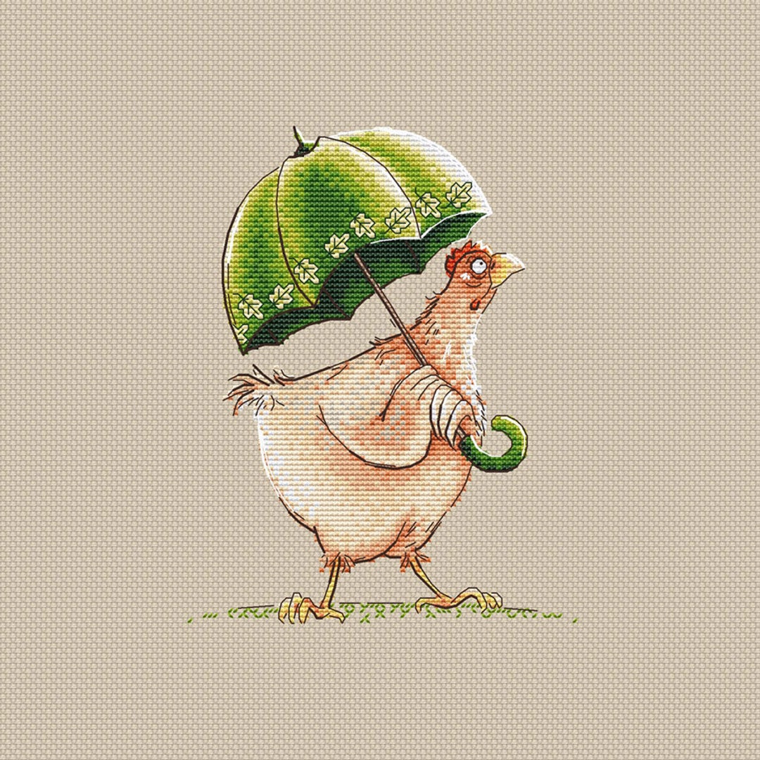 Lady Hen Cross Stitch Pattern Hen Instant Download Pdf Pattern Chicken ...
