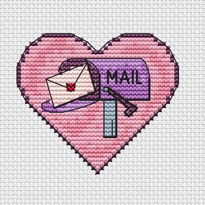 Mail Box Cross Stitch Pattern - Etsy