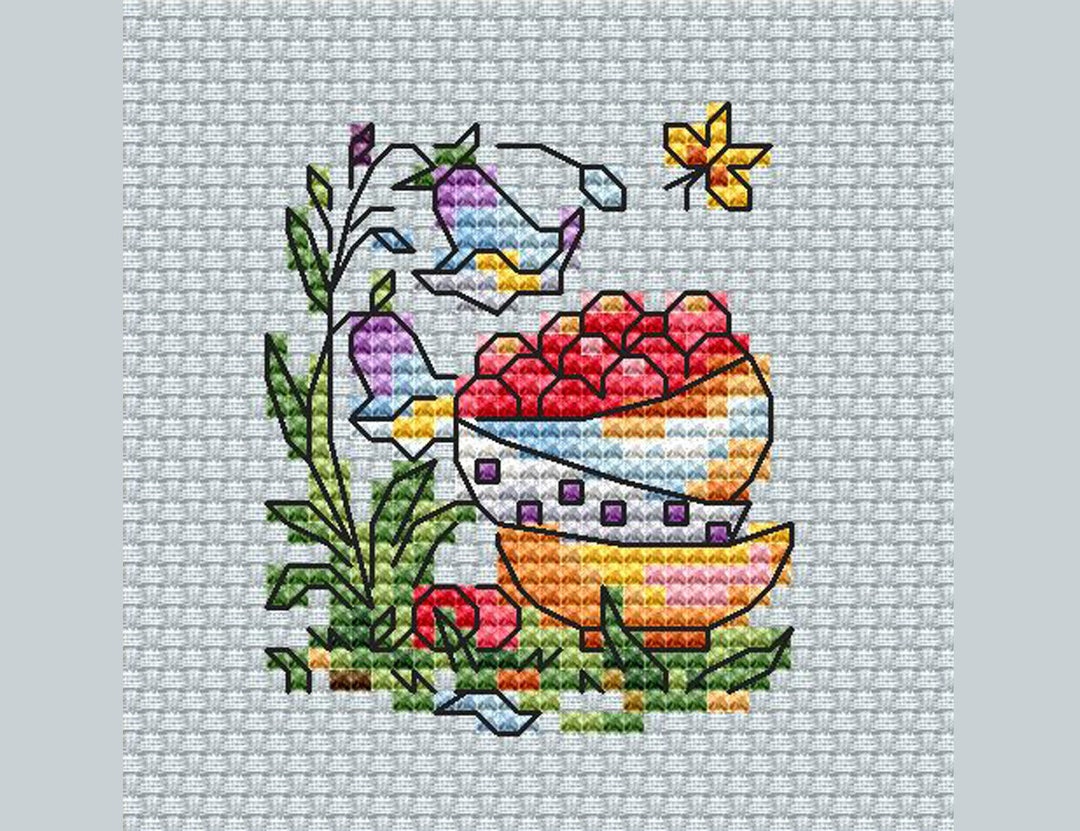 Cherries Cross Stitch Pattern - Etsy