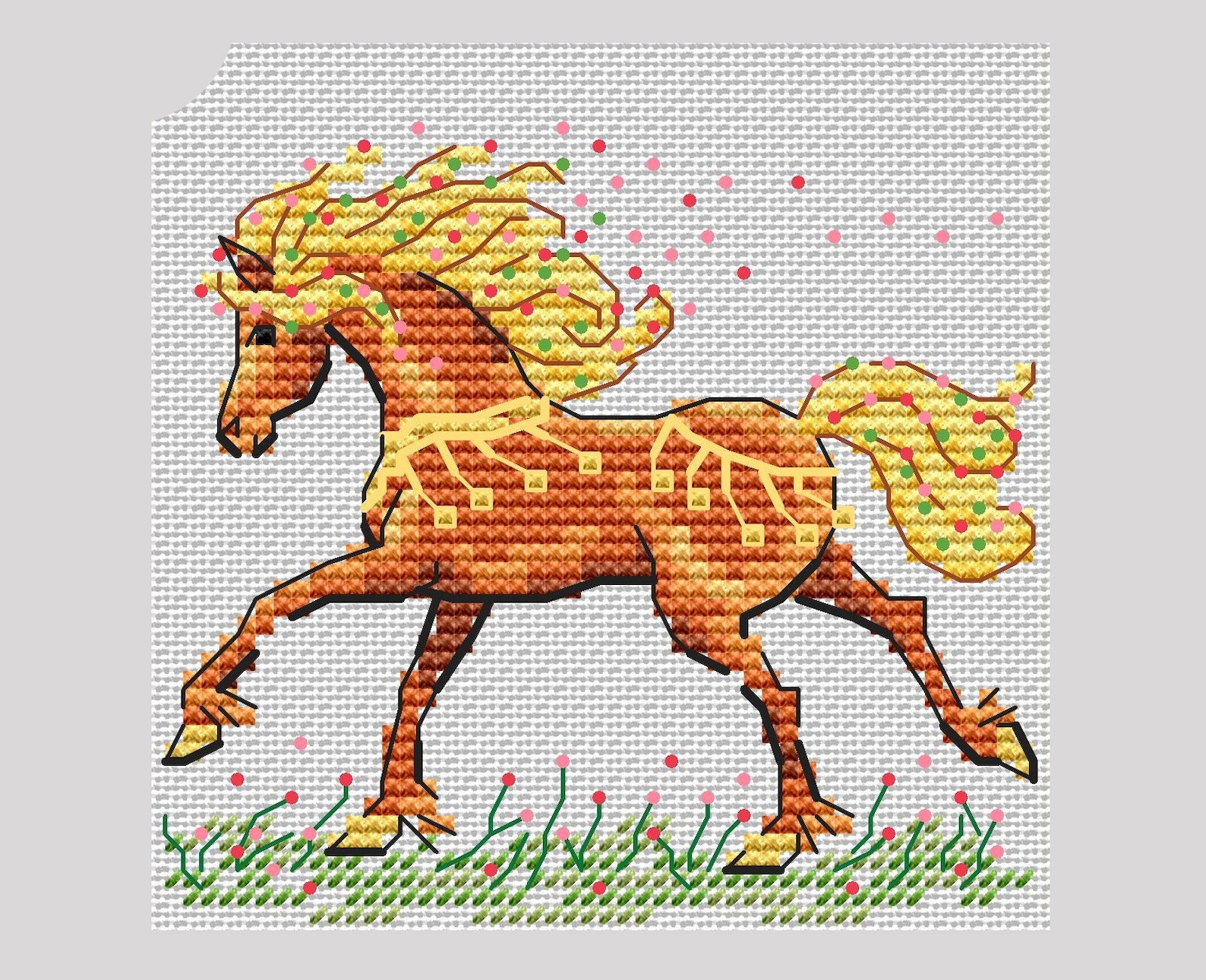 Horse Cross Stitch Pattern - Etsy