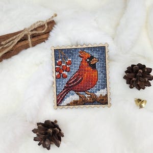 Red Cardinal Cross Stitch Pattern - Etsy