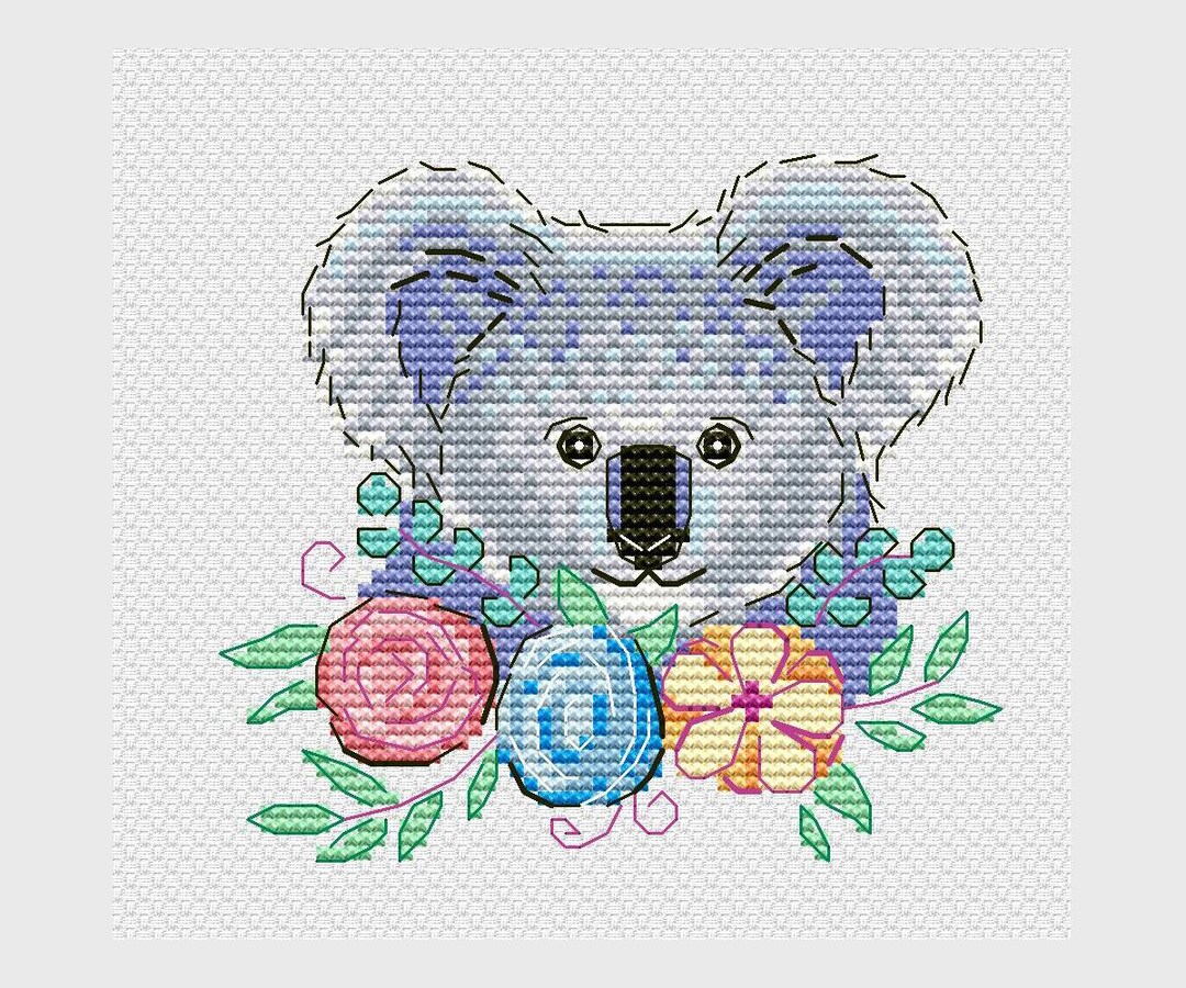 Koala Cross Stitch Pattern - Etsy