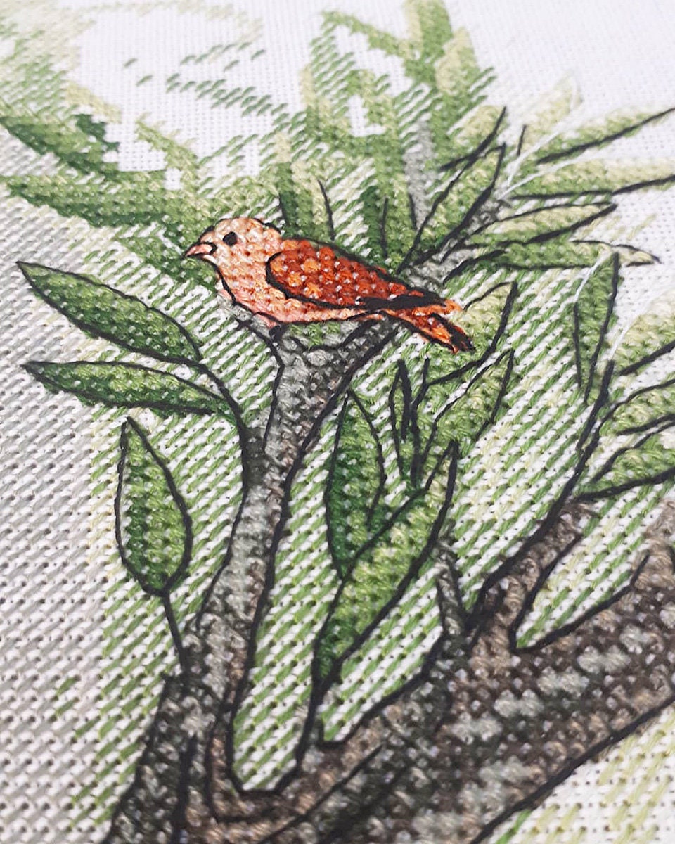 Sly Fox Cross Stitch Pattern Fox Hunting a Bird Cross Stitch | Etsy