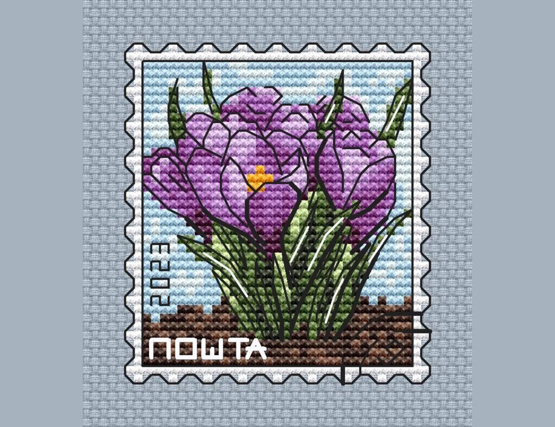 Crocus Cross Stitch Pattern - Etsy