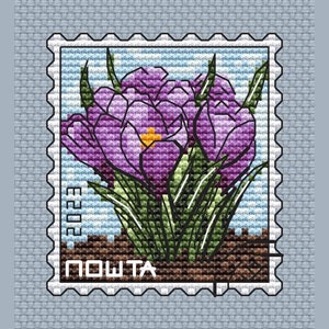 Crocus Cross Stitch Pattern - Etsy