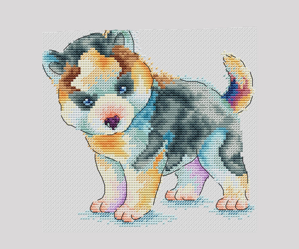 Siberian Husky Cross Stitch Pattern Husky Puppy Cross Stitch - Etsy