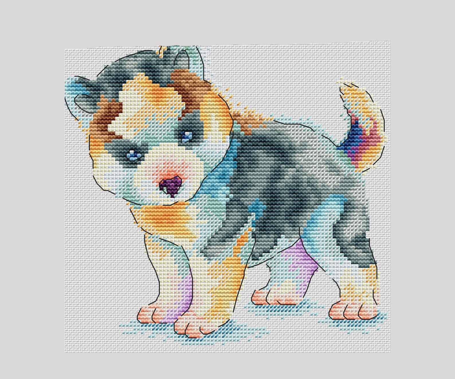 Siberian Husky Cross Stitch Pattern Husky Puppy Cross Stitch - Etsy