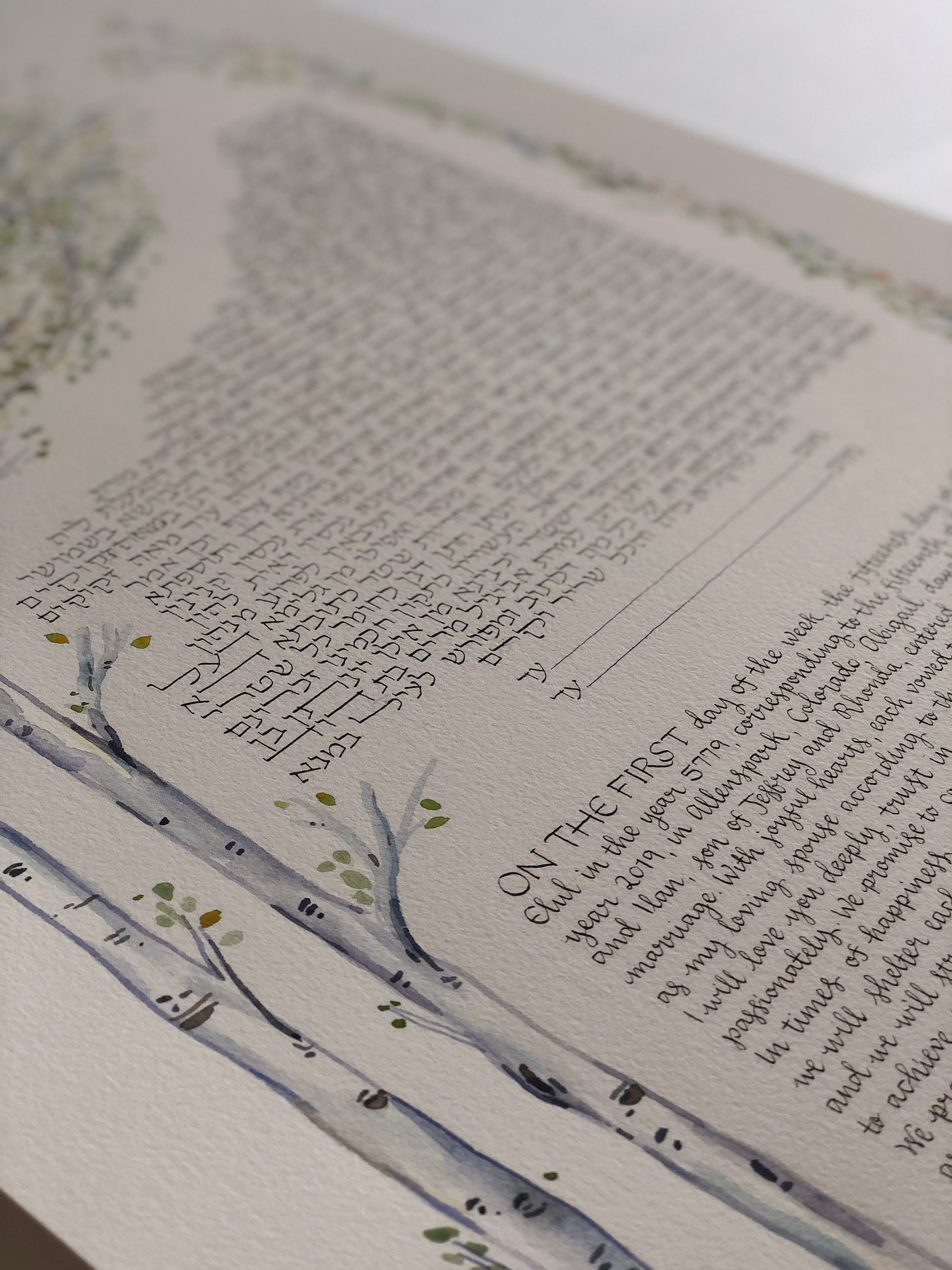 Custom Ketubah / Wedding Art - Etsy