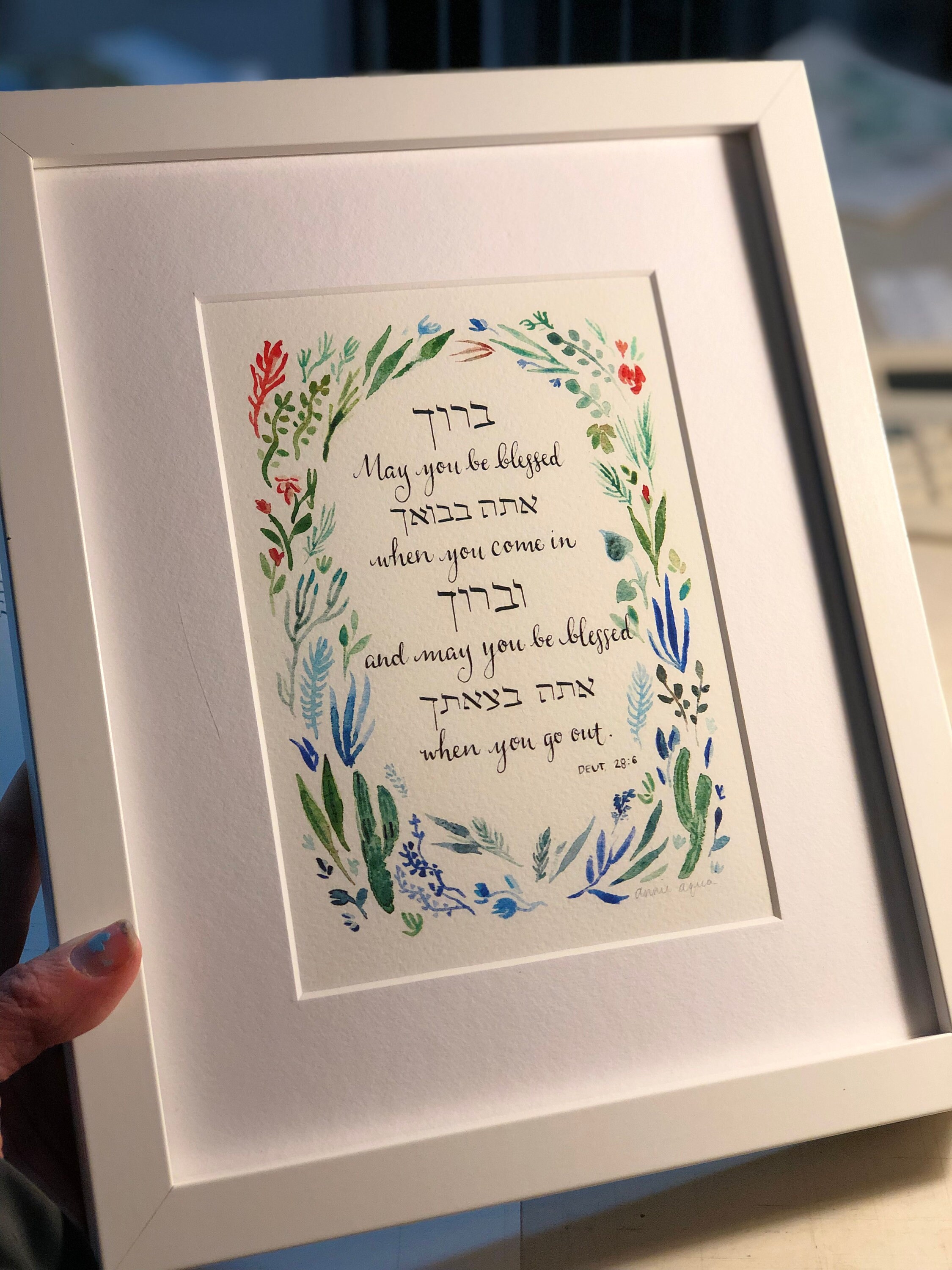 House Blessing - Hand-lettered Art Print - Etsy