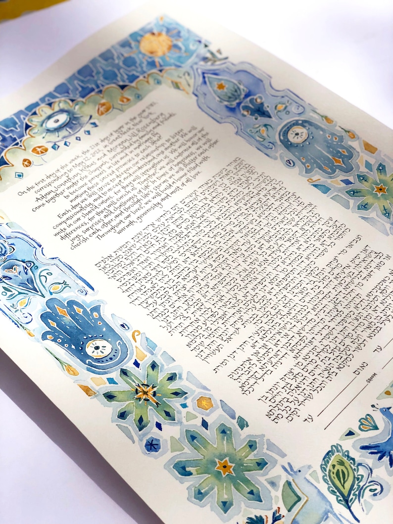 Custom Ketubah / Wedding Art - Etsy