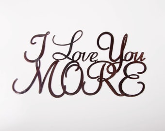 I love you more | Etsy