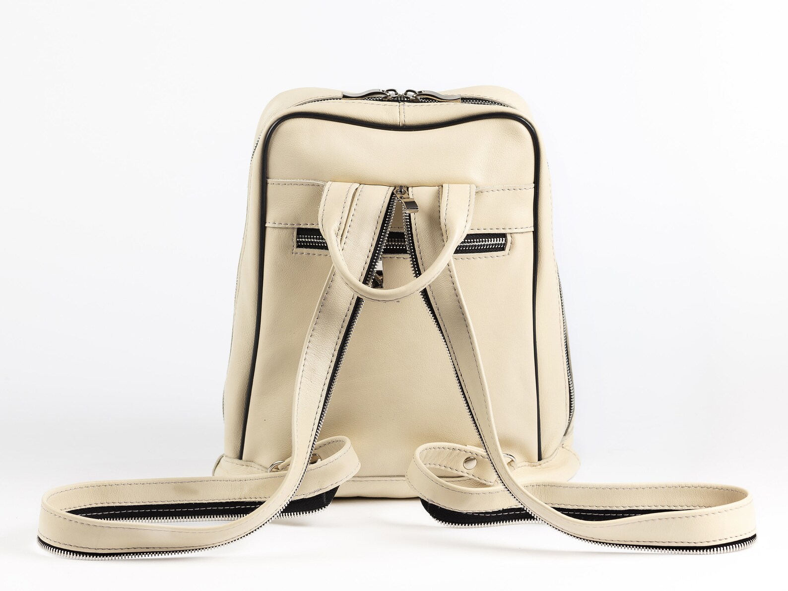 Leather Backpack for Women Small Shoulder Bag Medium Size - Etsy