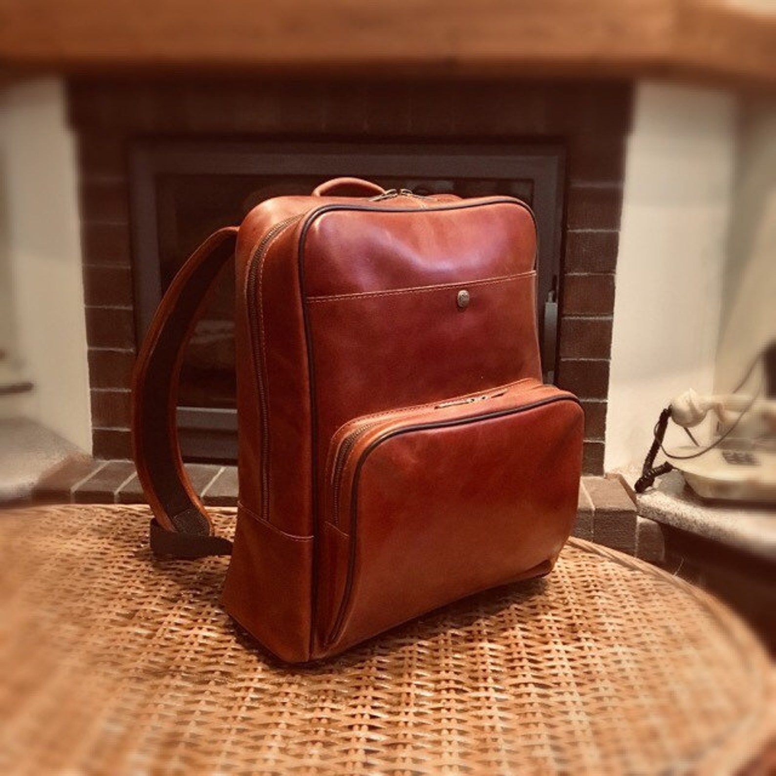 Leather Backpack Leather Brown Rucksack for Men Backpack for - Etsy