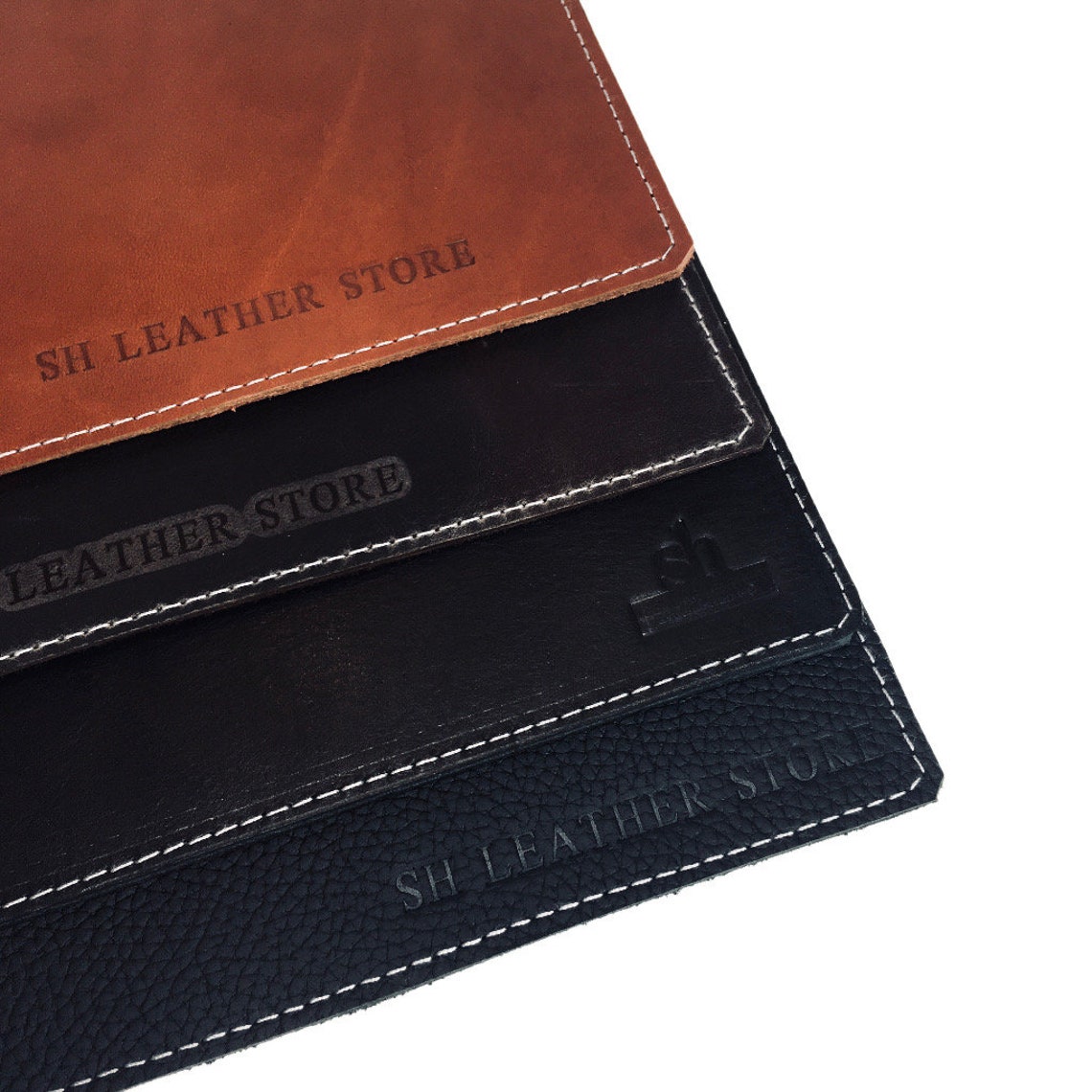 PERSONALIZED LEATHER TABLE Mat Leather Mousepad Set of Table - Etsy