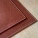 PERSONALIZED LEATHER TABLE Mat Leather Mousepad Set of Table Pads Full ...