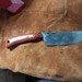 Hand Forged Damascus Camp Knife With Leather Sheath - Etsy