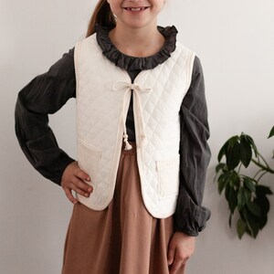 Quilted Spring Vest 2T - Size 7 - Etsy