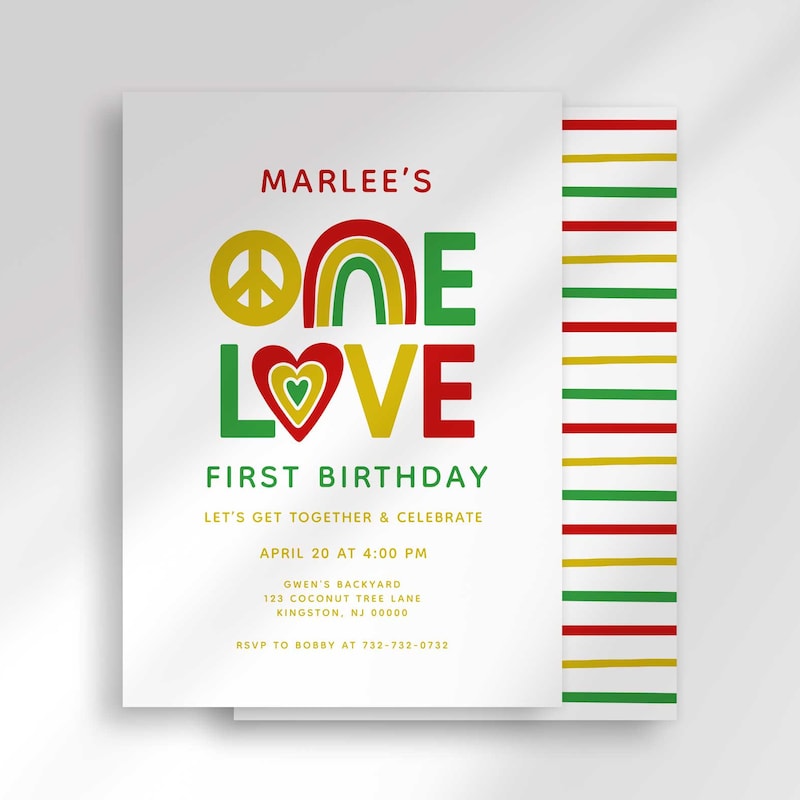 One Love Party - Etsy