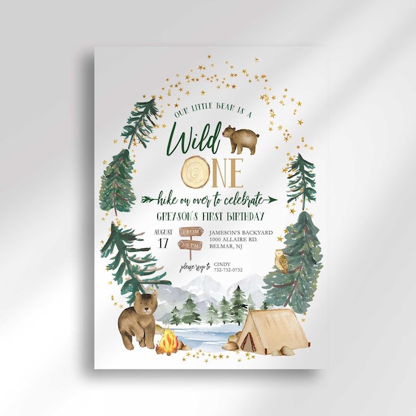 Wild One Bear - Etsy