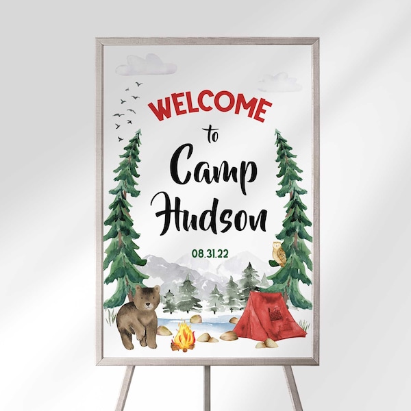 Welcome Camper Sign - Etsy