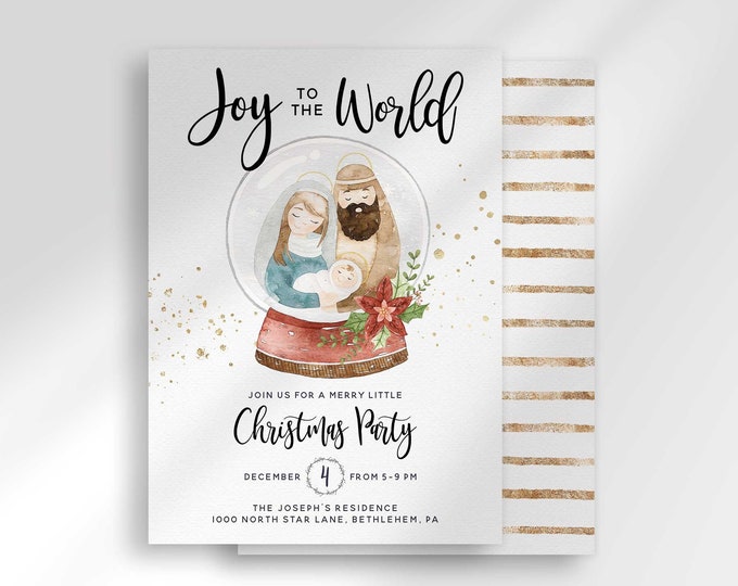 Editable Christmas Party Template for Instant Digital Download - Etsy