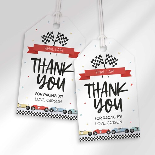 Editable Race Car Birthday Food Table Labels Instant - Etsy