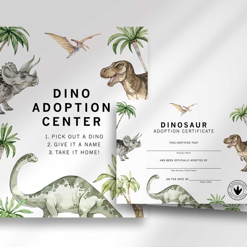 Dinosaur Printable Signs - Etsy