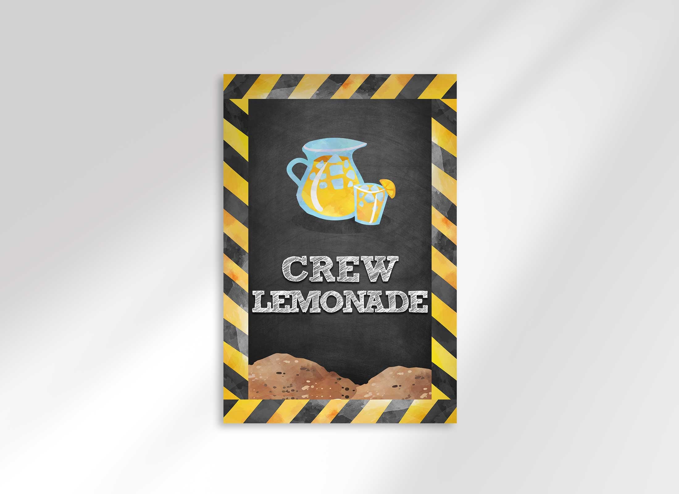 Construction Birthday Party Signs 4x6 for Instant Download | Etsy