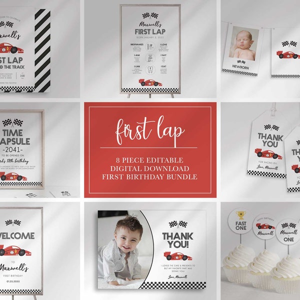 First Lap Around the Track Theme - Etsy