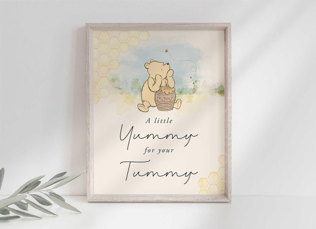 Classic Winnie the Pooh Food Table Sign Instant Digital Download ...