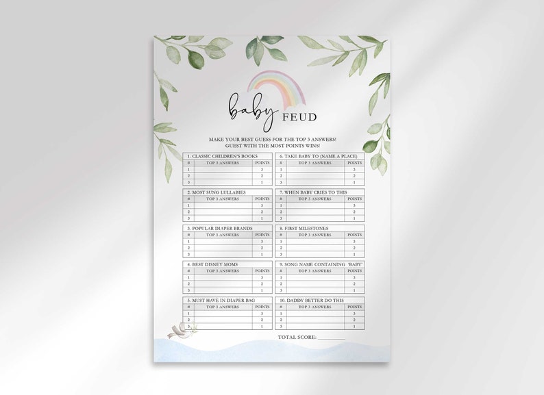 Noah's Ark Baby Shower Game Bundle: Editable, Printable (digital ...