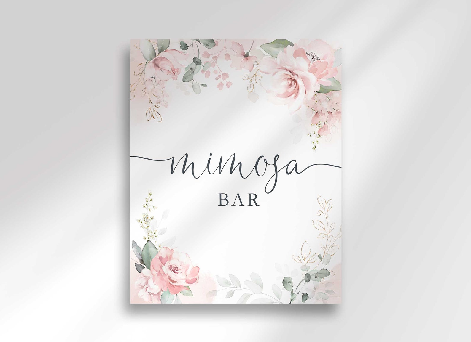 Mimosa Party Sign 8x10 Bridal Shower Sign Baby Shower Sign - Etsy