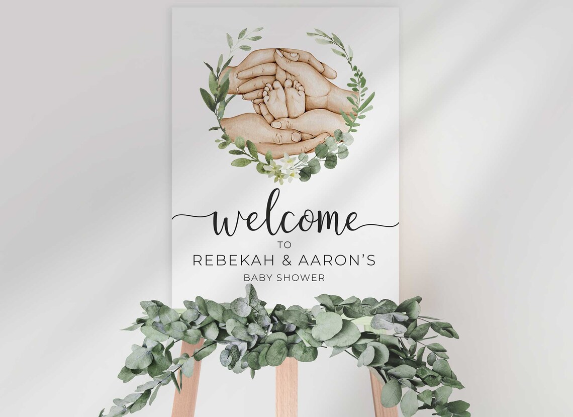 Editable Baby Shower Welcome Sign Template for Instant - Etsy