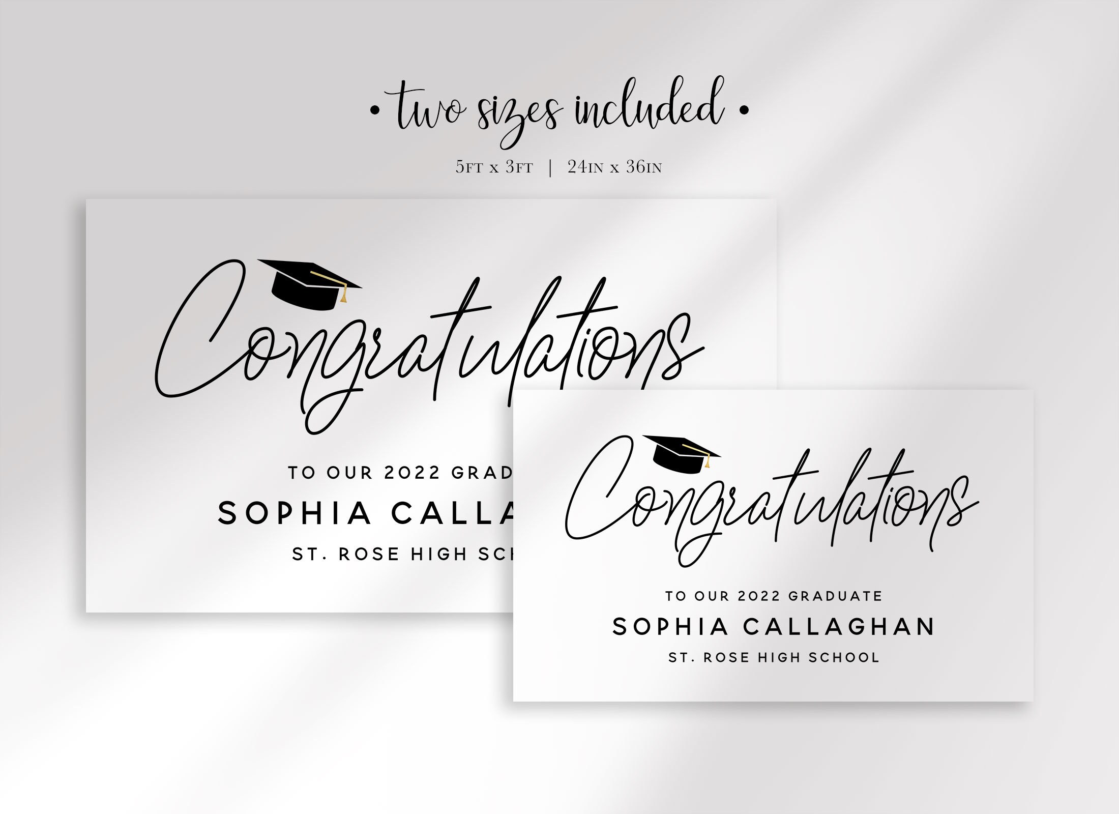 Editable Graduation Banner for Instant Digital Download - Etsy