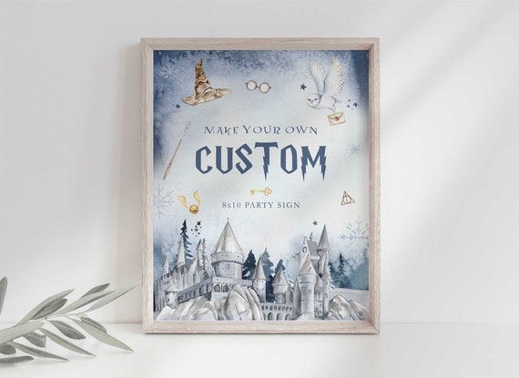 Editable Wizard Party Sign Instant Download | 8x10 | Wizard Birthday ...