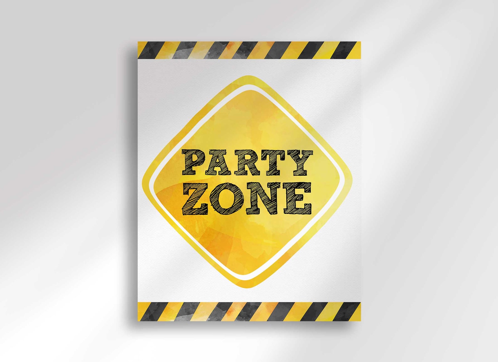 Construction Birthday Party Signs 8x10 Caution Dump - Etsy
