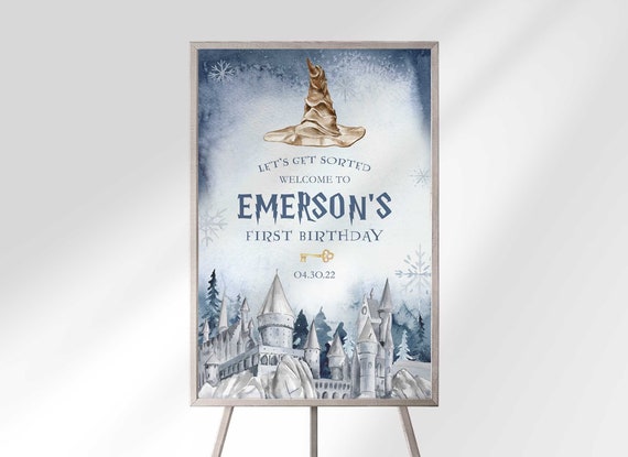 Editable Winter Wizard Welcome Sign Template Instant Download | Let's ...