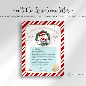 Editable Elf Welcome Letter, First Time Elf Letter, From the Desk of ...