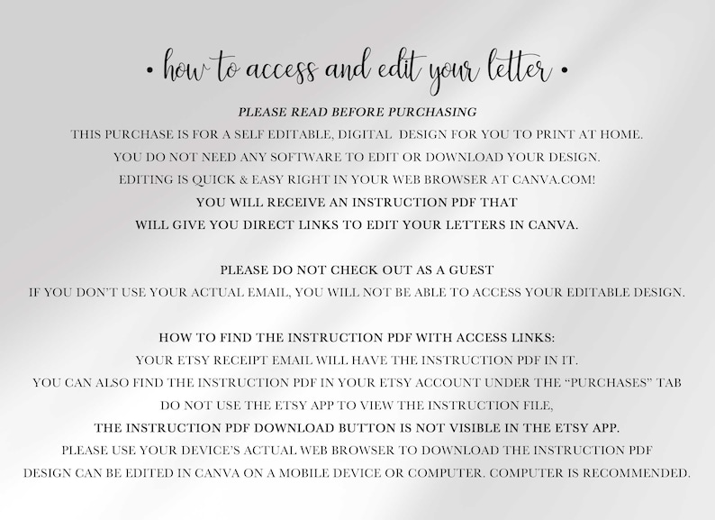 Editable Elf Goodbye Letter Digital Download - Boy Girl Pairs Christmas ...