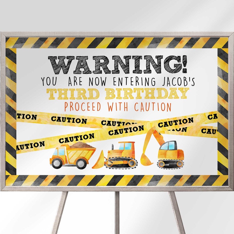 Construction Welcome Sign - Etsy Australia