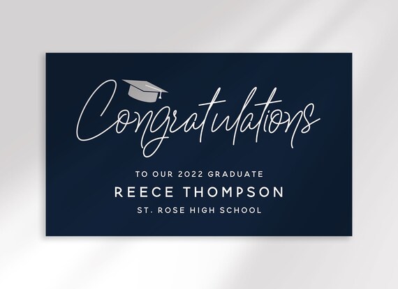 Editable Graduation Banner for Instant Digital Download | Print ...