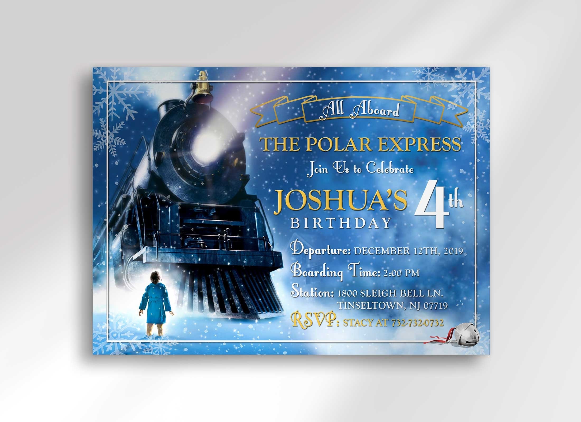 Polar Express Ticket Invitations