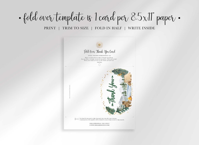 Little Explorer Thank You Card Instant Digital Download - Etsy