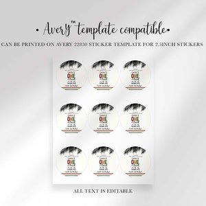 Editable One and Loved Birthday Party Circles Template Instant Download ...
